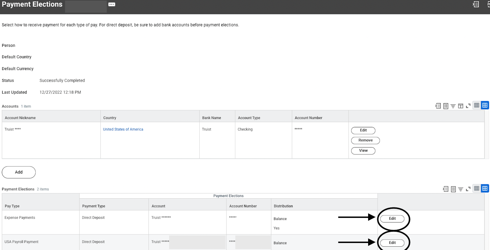 Removing an existing bank account from workday – Nomad Health